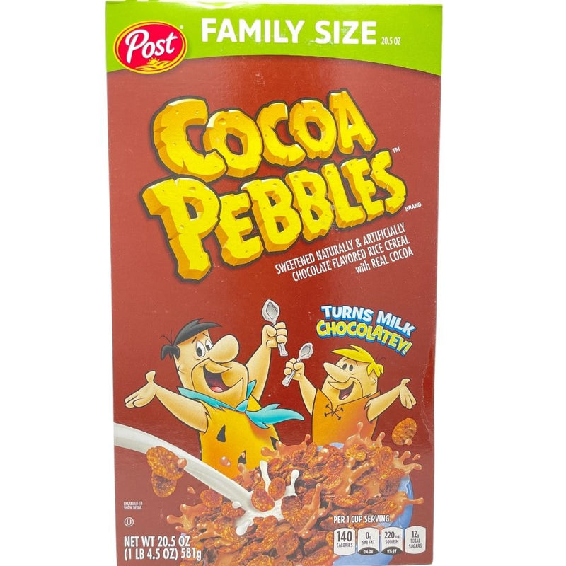 Cocoa Pebbles Cereal Family Size - 20oz | Candy Funhouse