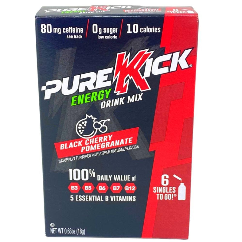 Pure Kick Energy Singles Black Cherry Pomegranate | Candy Funhouse