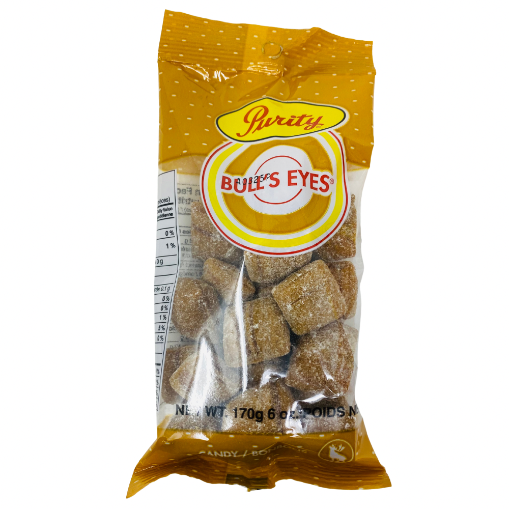 Purity Bull's Eyes - 170g | Candy Funhouse – Candy Funhouse CA