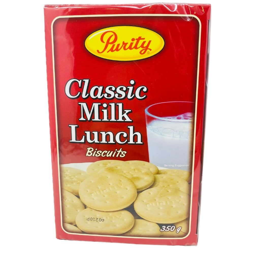 Purity Classic Milk Lunch Biscuits - 350g | Candy Funhouse – Candy ...
