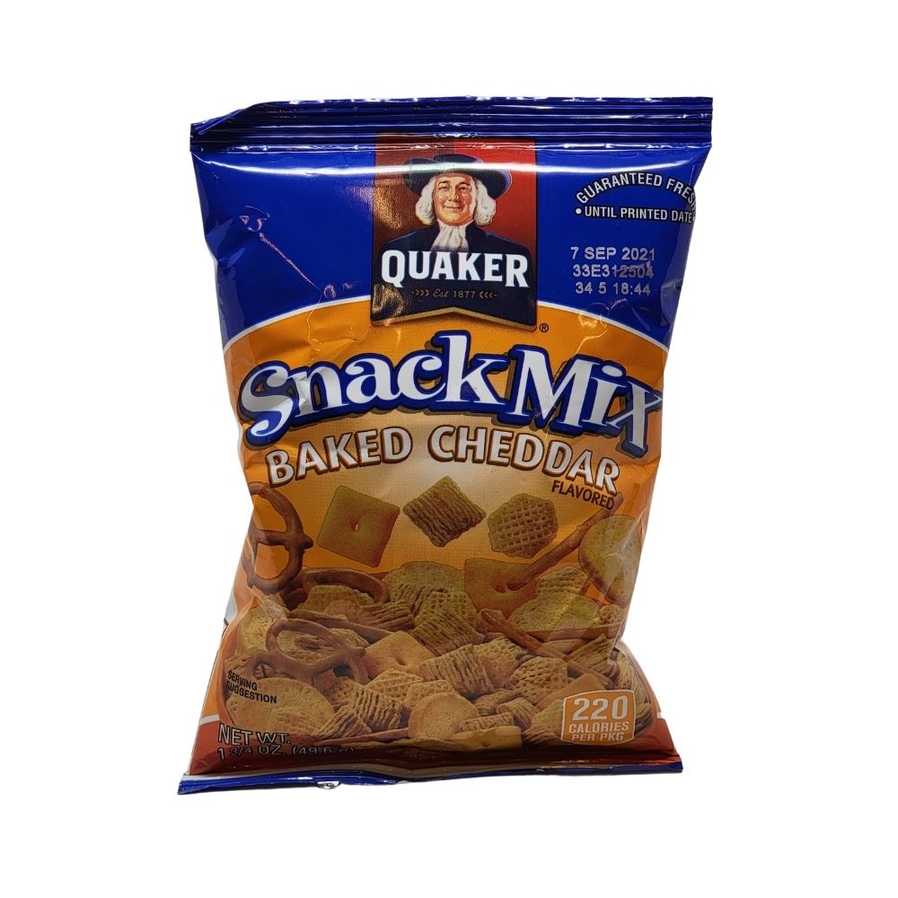 Quaker Snack Mix Baked Cheddar - 1.75oz | Candy Funhouse – Candy ...