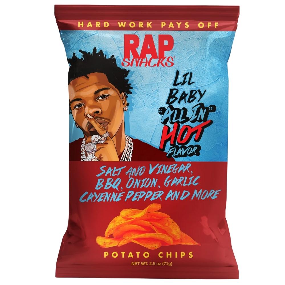 Rap Snacks Lil Baby All In Hot - 2.5oz | Candy Funhouse – Candy Funhouse CA
