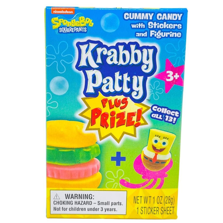SpongeBob Giant Krabby Patty Plus Prize - 1oz | Candy Funhouse – Candy ...