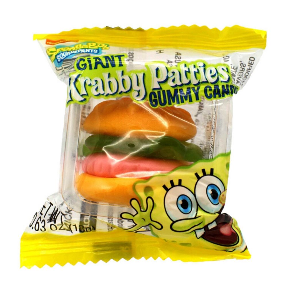 SpongeBob SquarePants Giant Krabby Patties Candy-.63 oz – Candy Funhouse CA