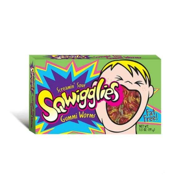 Screamin' Sour Sqwigglies Gummi Worms Theater Pack – Candy Funhouse CA