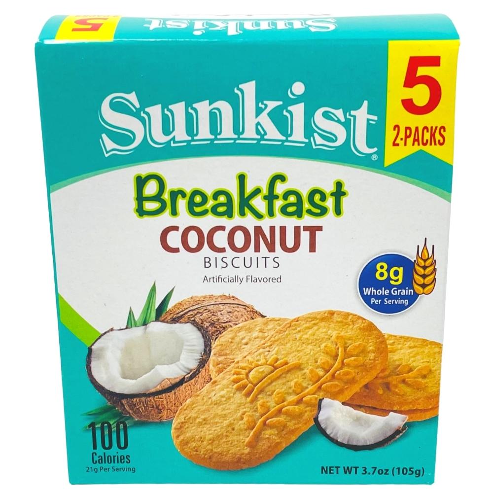 Sunkist Breakfast Coconut Biscuits 5-2 Packs - 105g – Candy Funhouse CA