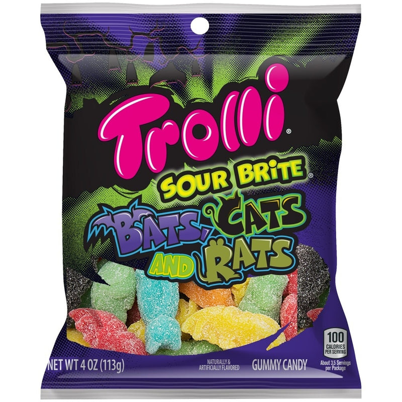 Trolli Sour Brite Bats Cats & Rats | Halloween Candy | Candy Funhouse