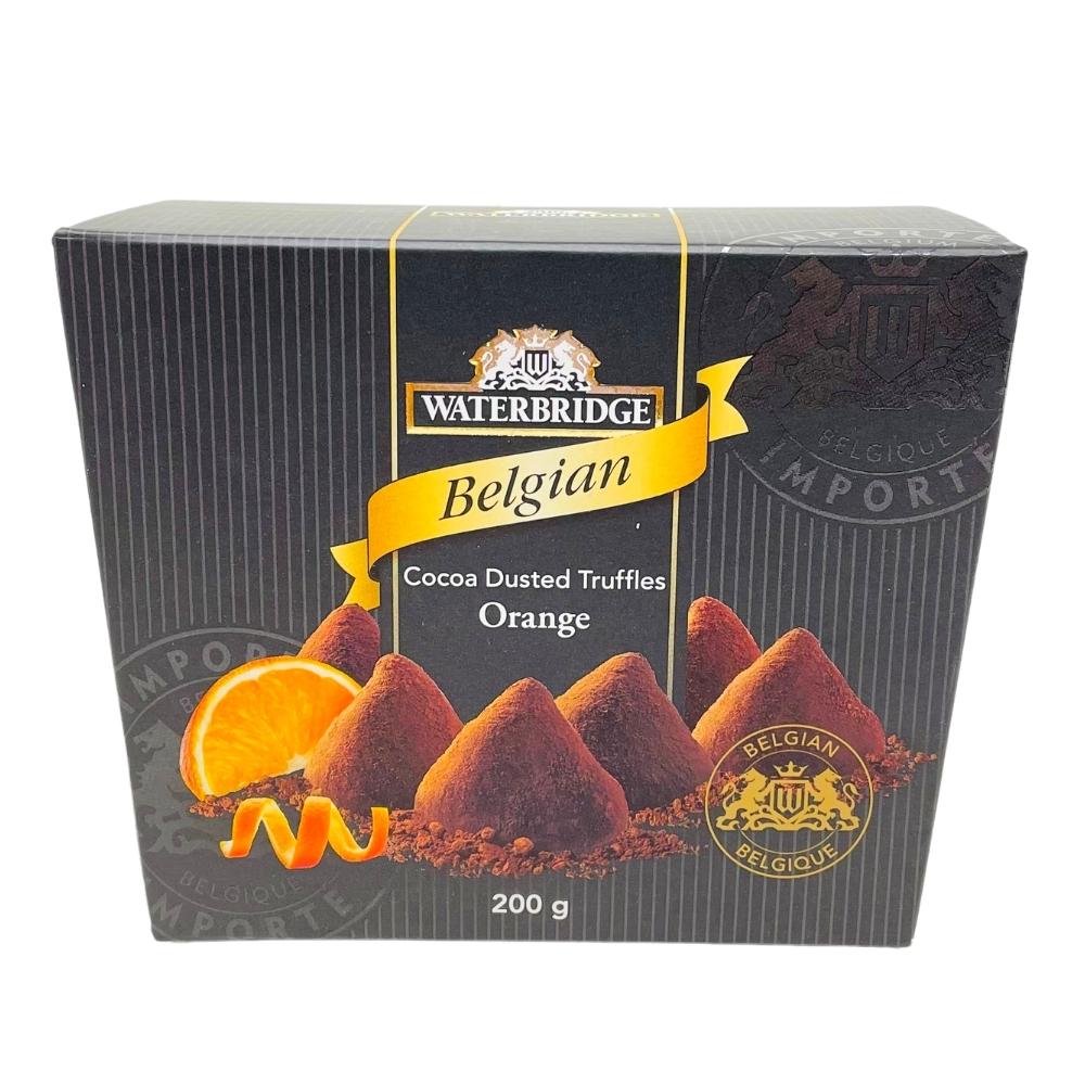 Waterbridge Belgian Dark Chocolate Orange Truffles | Candy Funhouse ...
